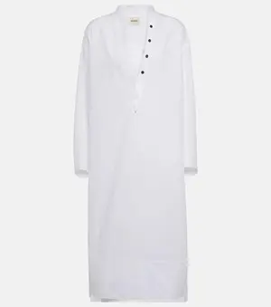 Khaite Brom Cotton Midi Dress