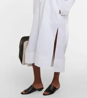 Khaite Brom Cotton Midi Dress