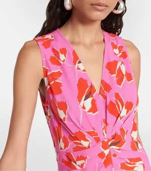 Diane Von Furstenberg Ace Printed Maxi Dress