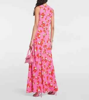 Diane Von Furstenberg Ace Printed Maxi Dress