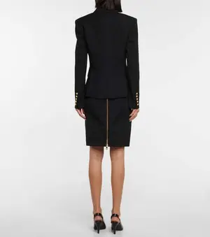 Balmain Wool Double-breasted Blazer