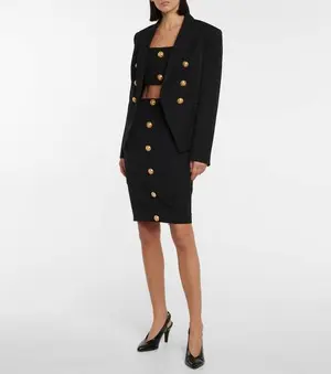 Balmain Wool Double-breasted Blazer