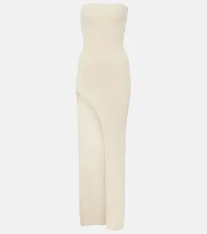 AYA MUSE Baika Cotton-blend Maxi Dress - White