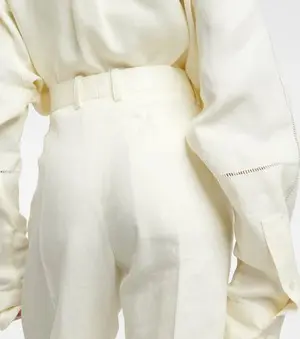 Bottega Veneta Straight Linen Pants