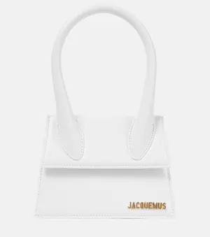 Jacquemus Le Chiquito Moyen Leather Tote Bag - White
