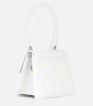 Jacquemus Le Chiquito Moyen Leather Tote Bag - White