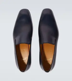 CHRISTIAN LOUBOUTIN Dandelion Leather Loafers - Blue