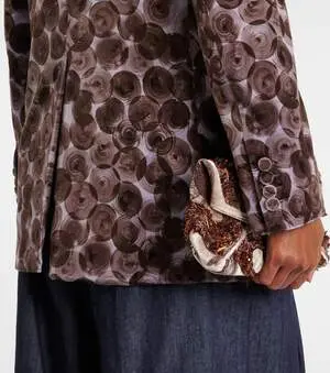Dries Van Noten Printed Cotton-blend Blazer