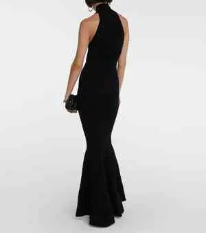 Nina Ricci High-neck Maxi Gown