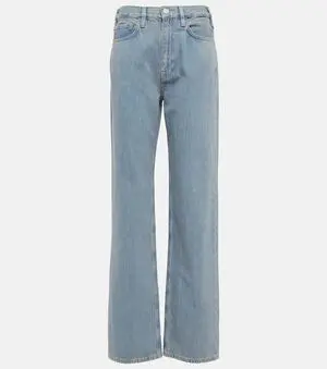 FRAME Le Jane High-rise Straight-leg Jeans - Blue
