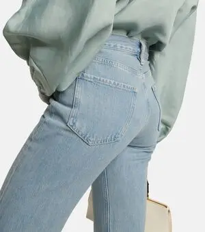 FRAME Le Jane High-rise Straight-leg Jeans - Blue