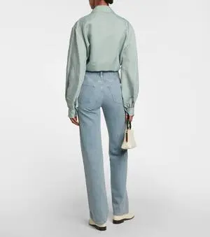 FRAME Le Jane High-rise Straight-leg Jeans - Blue