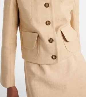 PATOU Cotton-blend Tweed Jacket