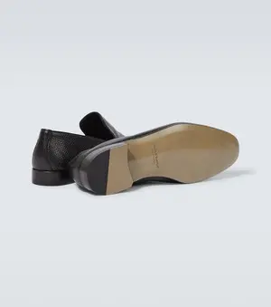 Manolo Blahnik Truro Leather Loafers