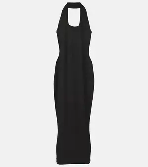 Coperni Ribbed-knit Maxi Dress
