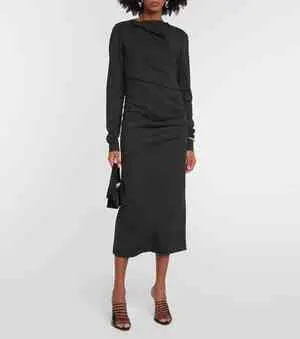 Dorothee Schumacher Draped Midi Dress
