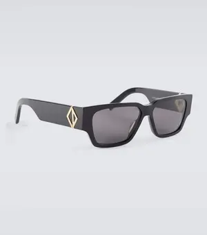 Dior Cd Diamond S5i Rectangular Sunglasses - Black