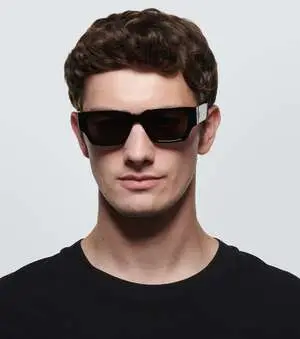 Dior Cd Diamond S5i Rectangular Sunglasses - Black