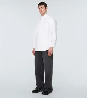 Valentino Garavani High-rise Wide-leg Jeans In Nero
