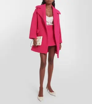 Red Valentino Virgin Wool Miniskirt