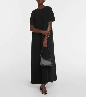 THE ROW Half Moon Shoulder Bag - Black