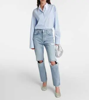 AGOLDE 90s Distressed Straight Jeans