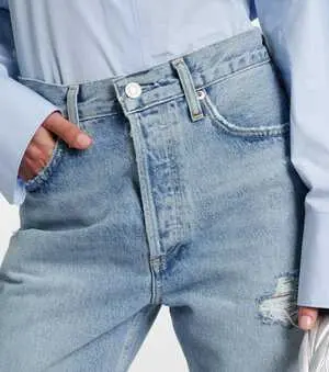 AGOLDE 90s Distressed Straight Jeans