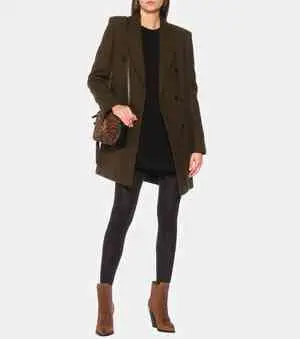 Saint Laurent Theo 95 Suede Ankle Boots