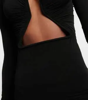 Rick Owens Cutout Jersey Top - Black