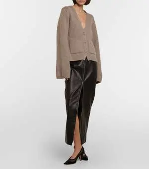 Khaite Scarlet Cashmere Cardigan - Grey