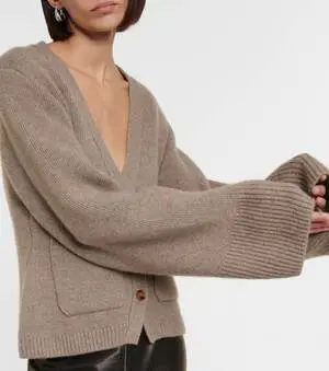 Khaite Scarlet Cashmere Cardigan - Grey