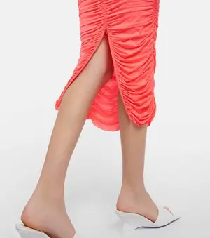 Alex Perry Marin Ruched Midi Dress