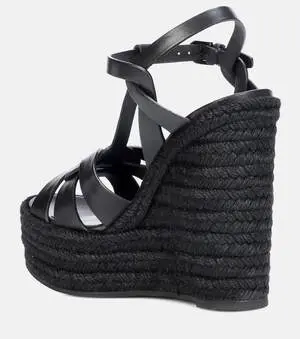 Saint Laurent Tribute 130 Leather Espadrilles