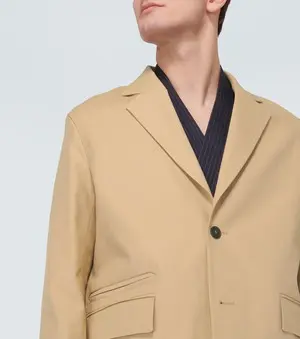 LANVIN Deconstructed Cotton-blend Blazer