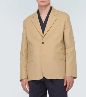 LANVIN Deconstructed Cotton-blend Blazer