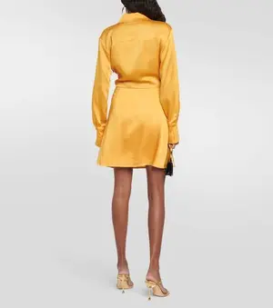 Simkhai Talit Satin Minidress - Gold