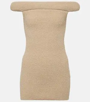 TOTEME Knitted Off-shoulder Top - White