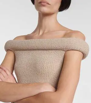 TOTEME Knitted Off-shoulder Top