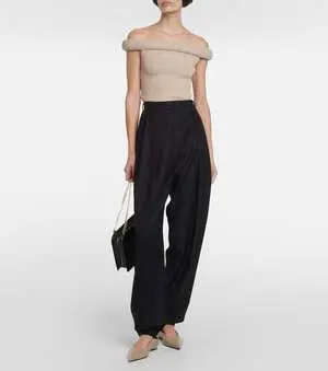 TOTEME Knitted Off-shoulder Top