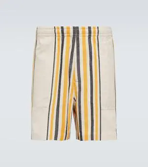 BODE Namesake Striped Cotton Shorts