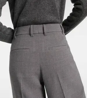 Brunello Cucinelli Wool Wide-leg Trousers