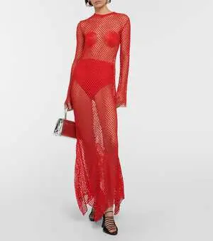 FERRAGAMO Net Maxi Dress