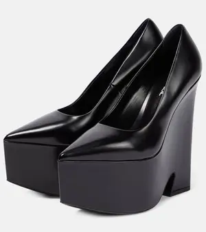 Versace Tempest Leather Platform Pumps