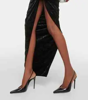 Alexandre Vauthier Ruched Velvet Gown
