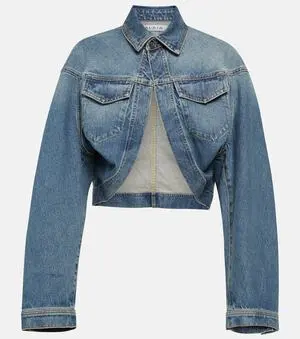 Alaïa Cropped Denim Jacket