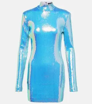 David Koma Sequined Mini Dress