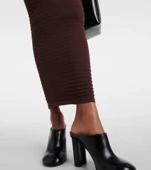 Alaïa Striped Maxi Skirt