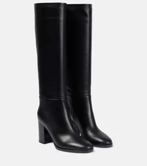GIANVITO ROSSI Santiago Knee-high Leather Boots