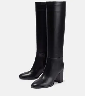 GIANVITO ROSSI Santiago Knee-high Leather Boots