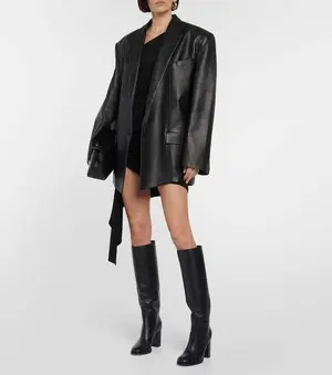 GIANVITO ROSSI Santiago Knee-high Leather Boots